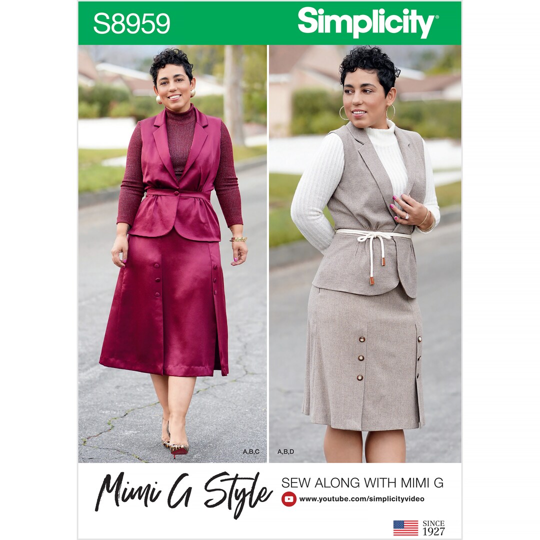 OUT of PRINT Simplicity Sewing Pattern S8959 Misses' and Women's Top ...
