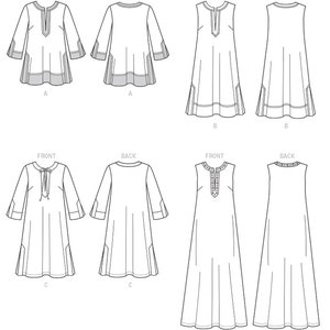Mccall's Sewing Pattern M7408 Misses' Notched Tunic and Dresses - Etsy
