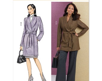 Butterick Sewing Pattern B6108 Misses' Jacket, Bib and Skirt - Etsy