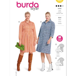 Burda Style Sewing Pattern 5882 Misses' Dress - Etsy