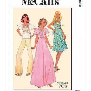 Mccall's Sewing Pattern M8258 Misses' Dresses and Top - Etsy