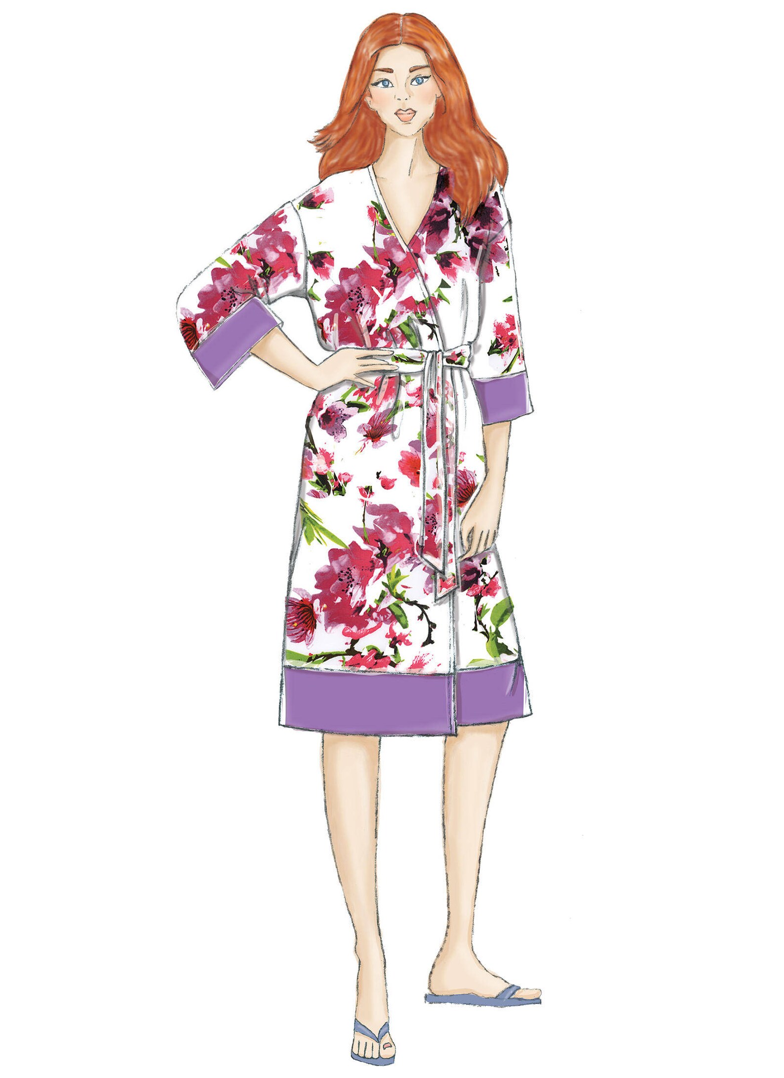 OUT of PRINT Butterick Sewing Pattern B6532 Women's Robe - Etsy