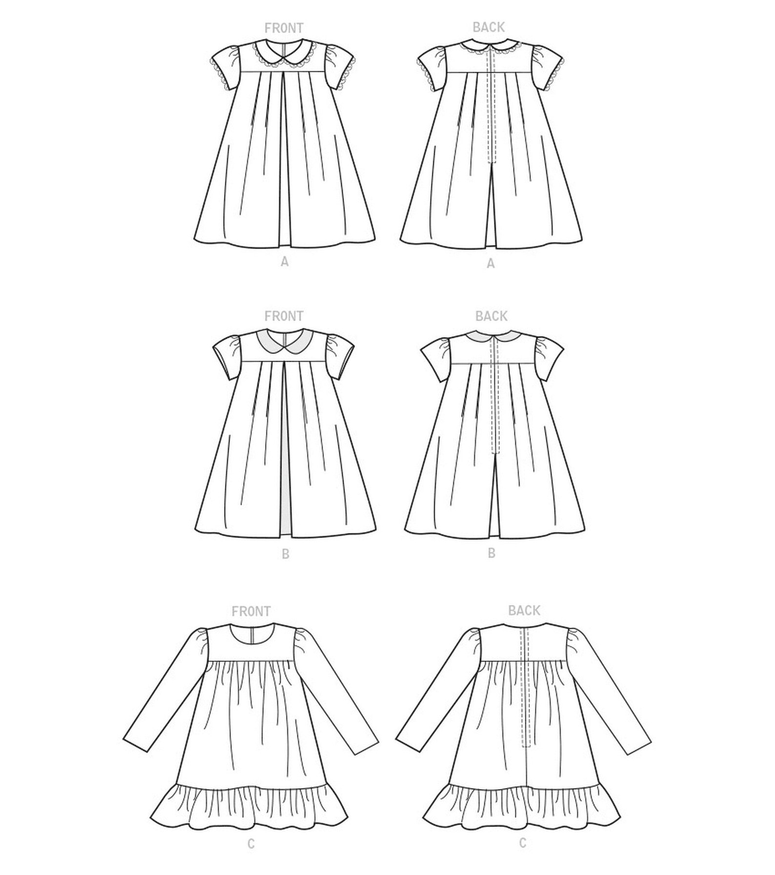 Vogue Sewing Pattern V1857 Children's and Girls' Dress - Etsy