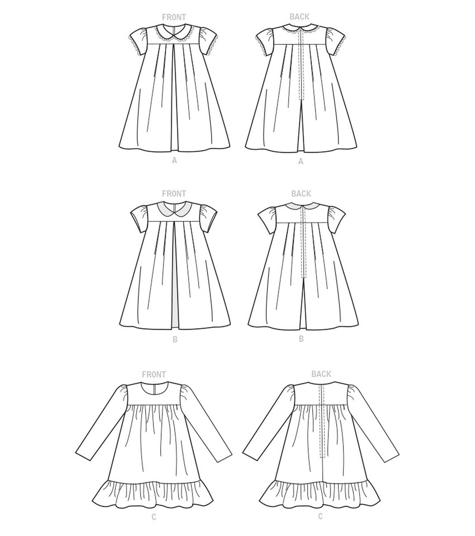 Vogue Sewing Pattern V1857 Children's and Girls' Dress - Etsy