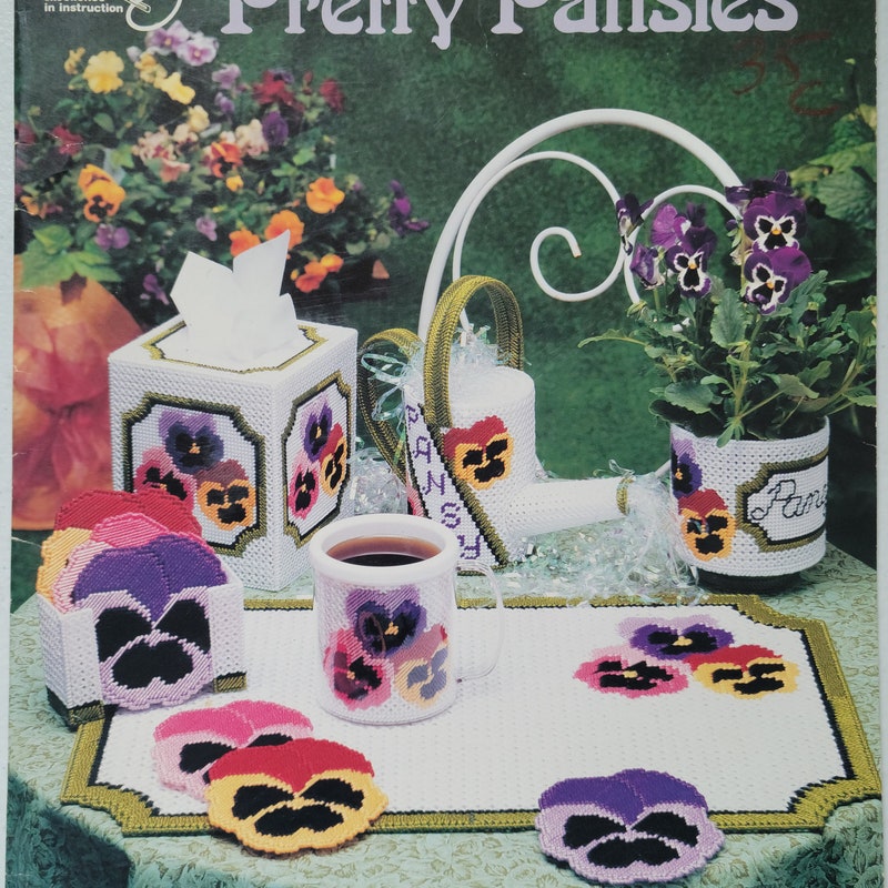 Plastic Canvas Flowers - Etsy