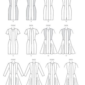 Vogue Sewing Pattern V9050 Misses'/misses' Petite Notch-neck Dresses - Etsy
