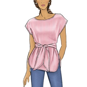 Butterick Sewing Pattern B6685 Misses' Top and Sash - Etsy