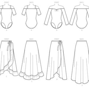 Mccall's Sewing Pattern M7606 Misses' Off-the-shoulder Bodysuits and ...