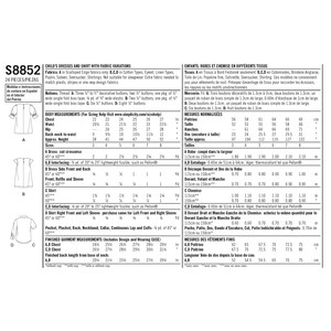 Simplicity Sewing Pattern S8852 Children's Dresses and Shirt - Etsy