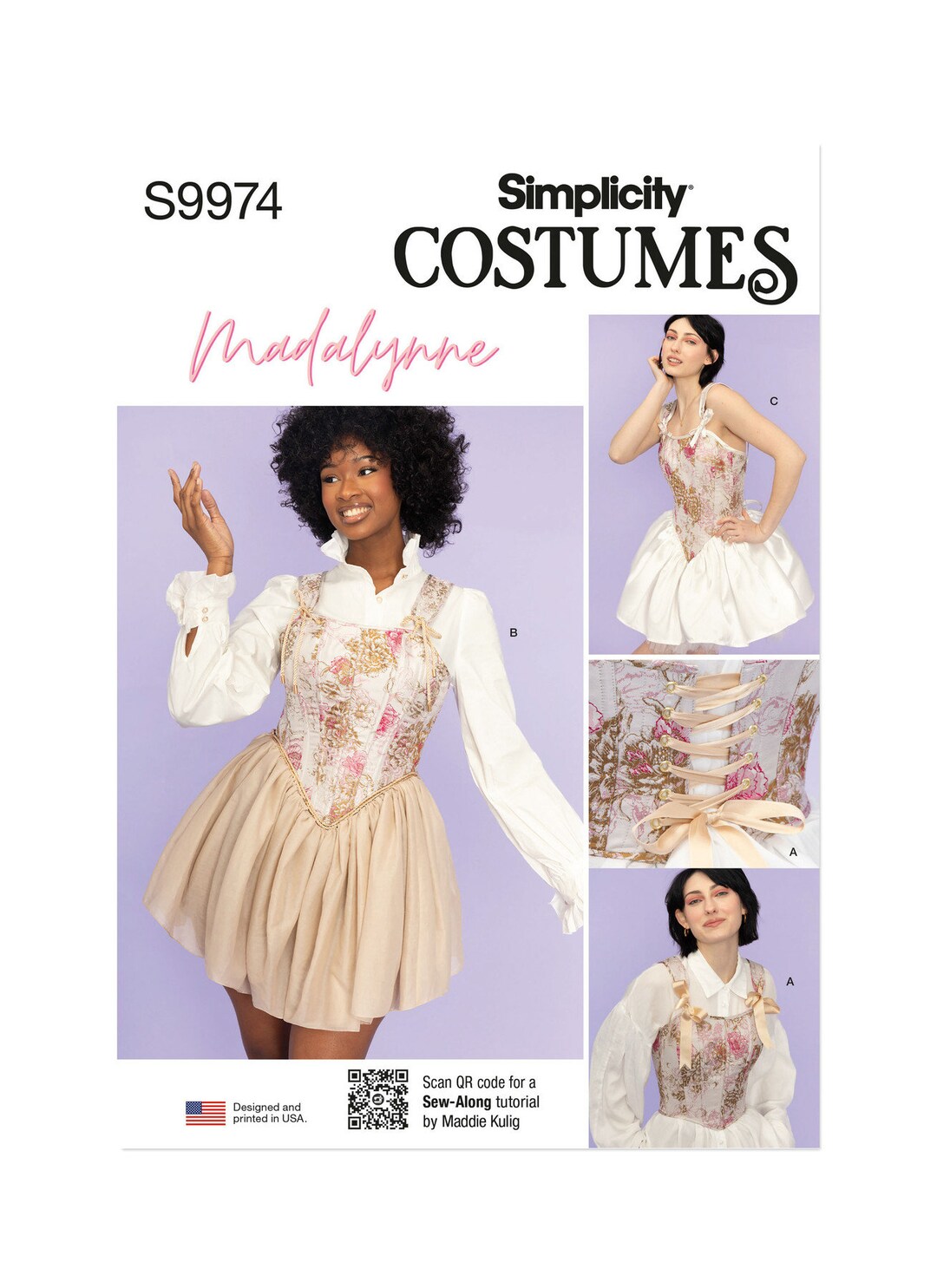 Simplicity Sewing Pattern S9974 Misses' Corsets by Madalynne Intimates ...