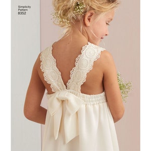 OUT of PRINT Simplicity Sewing Pattern 8352 Child's and Girls' Dress ...