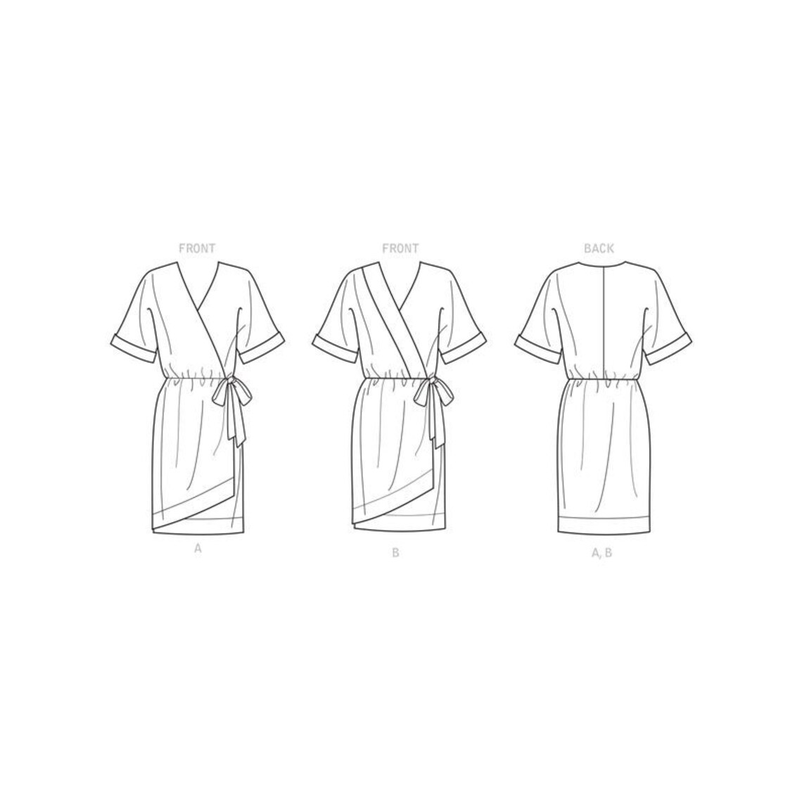 Simplicity Sewing Pattern S9224 Misses' Wrap Dress - Etsy