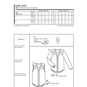 Burda Style Sewing Pattern 6632 Misses' Blouse - Etsy