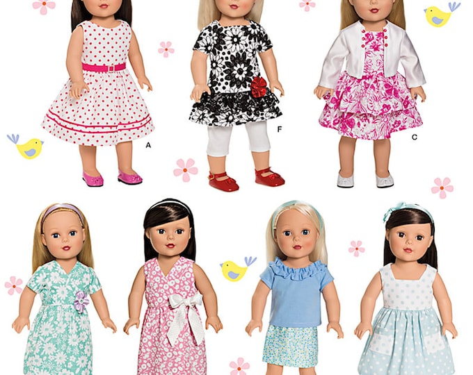 Simplicity Sewing Pattern 1484 18 Doll Clothes - Etsy