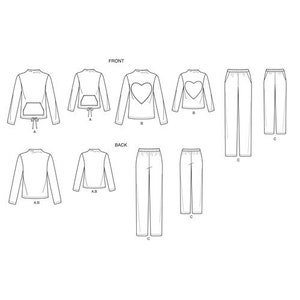 Simplicity Sewing Pattern S9019 Girls' & Misses' Loungewear - Etsy