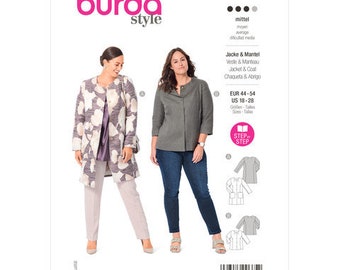 Burda Style Sewing Pattern 8949 Misses Jacket - Etsy