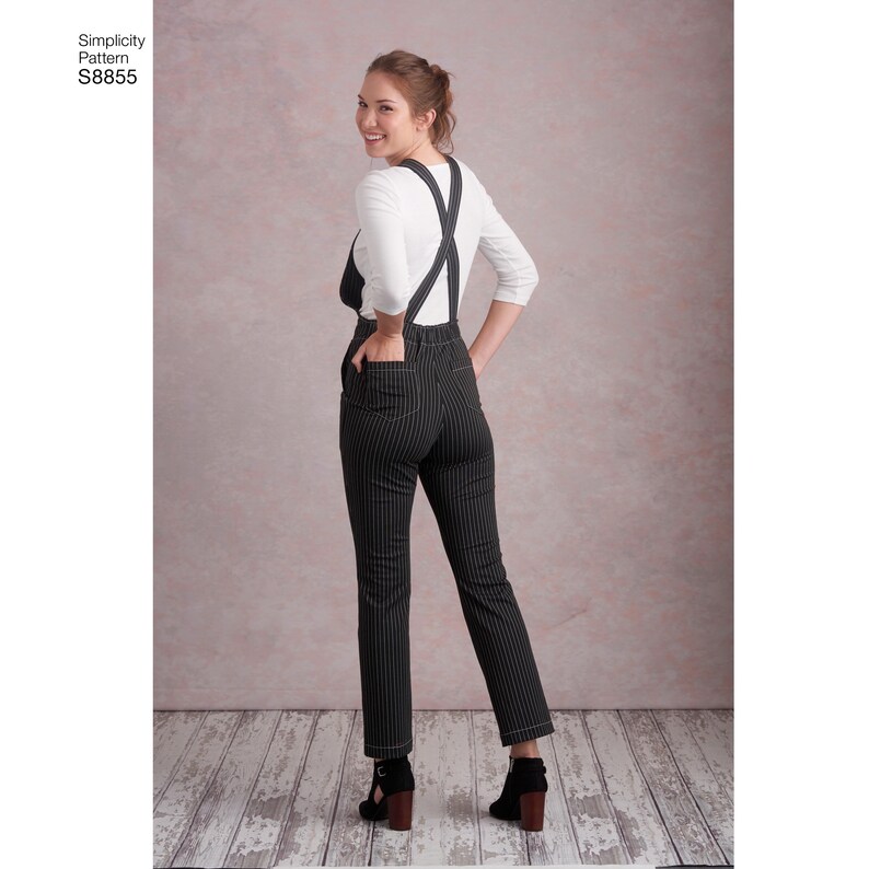 Simplicity Sewing Pattern S8855 Misses' Knit Overalls - Etsy