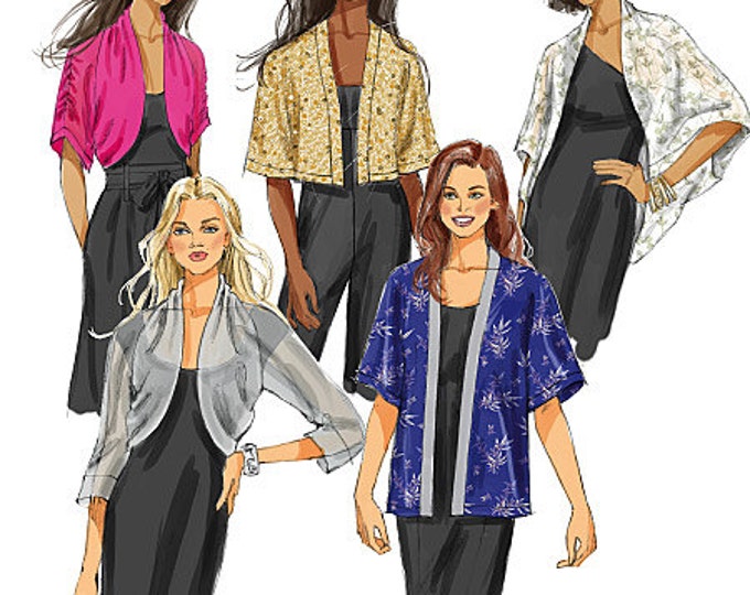 Uncut Misses' Dolman Sleeve Jackets Butterick B5529 5529 Size XS S M L ...
