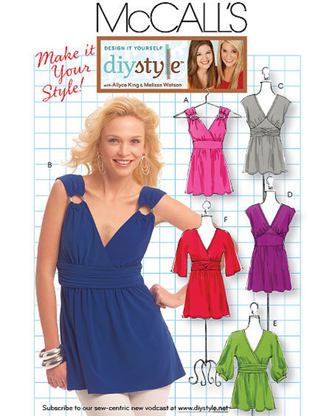 OUT of PRINT Mccall's Pattern M5662 Misses' Tops, Tunics and Dress - Etsy