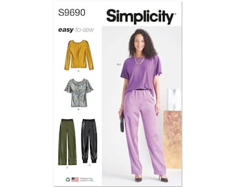 Simplicity Sewing Pattern 1446 Six Made Easy Pull on Tops and Pants or ...