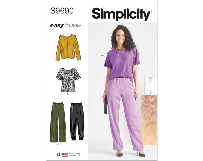 Simplicity Sewing Pattern S9315 Men's Knit Tops and Pants - Etsy