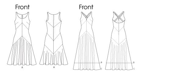 Vogue Sewing Pattern V8814 Misses' Drop-waist Dresses - Etsy