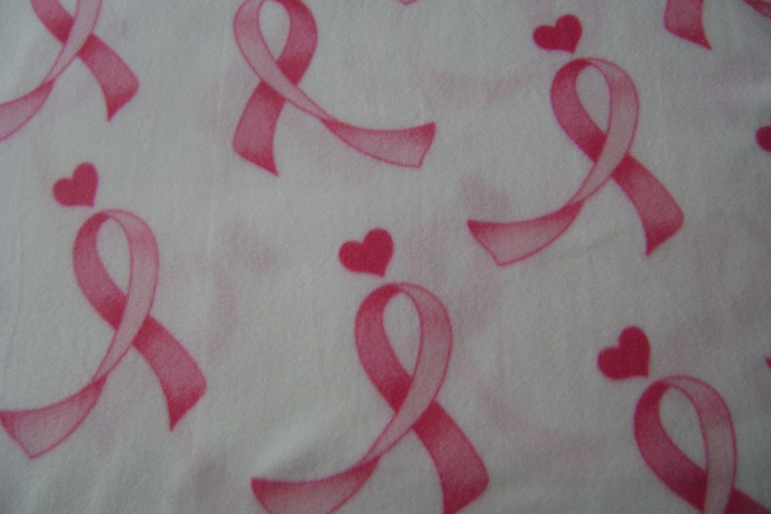 Breast Cancer Awareness Fleece Fabric (18 Inches) - Etsy