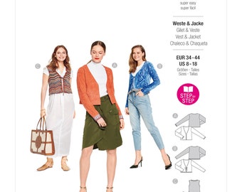 Burda Style Sewing Pattern 8949 Misses Jacket - Etsy