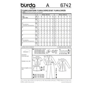 Burda Style Sewing Pattern 6742 Misses' Lounge Set - Etsy