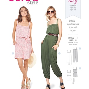 Burda Style Sewing Pattern 6318 Misses' Jumpsuit - Etsy
