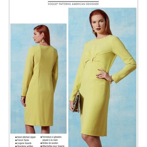 OUT of PRINT Vogue Sewing Pattern V9223 Misses' Gathered Front-detail ...