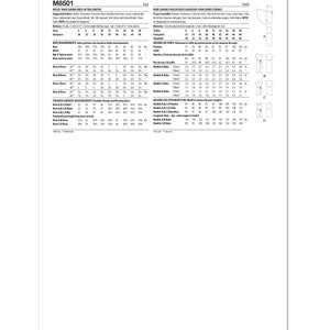 Mccall's Sewing Pattern M8501 - 1990s Misses' Mock Sarong Dress in Two ...