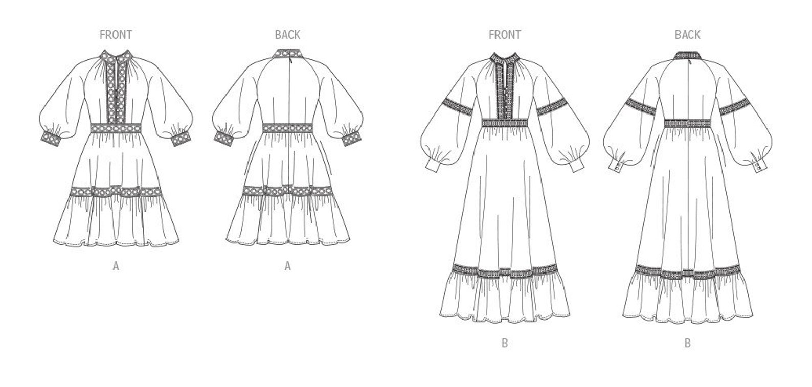 Vogue Sewing Pattern V2004 Misses' Dress in Two Lengths - Etsy