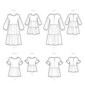 Simplicity Sewing Pattern S9454 Children's and Misses' Dress and Top - Etsy