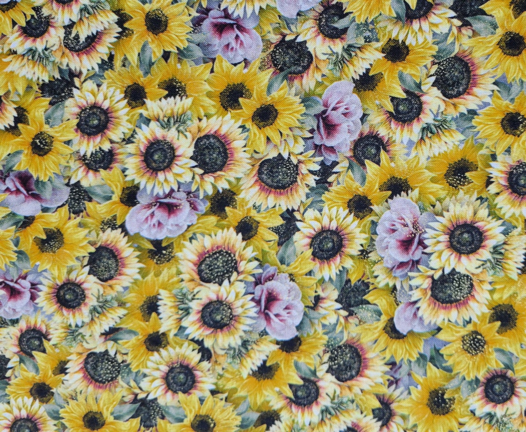 Golden Hour Packed Floral Cotton Fabric Sold by the Yard - Etsy
