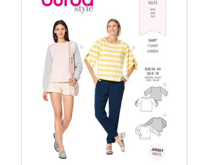 Burda Style Sewing Pattern 6246 Misses' Casual Tops - Etsy