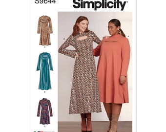 OUT of PRINT Simplicity Sewing Pattern 5672 Misses' Dress in Three ...