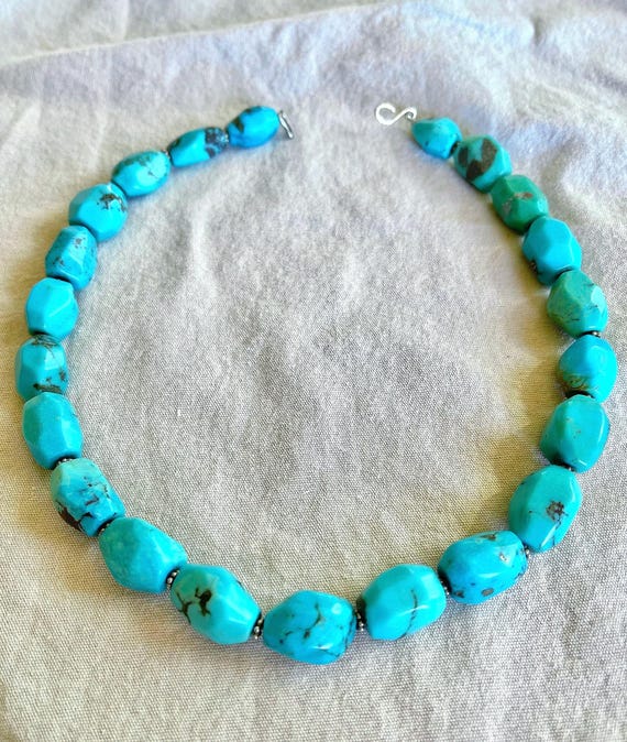 Morenci Turquoise Unisex necklace Native American Mor… - Gem