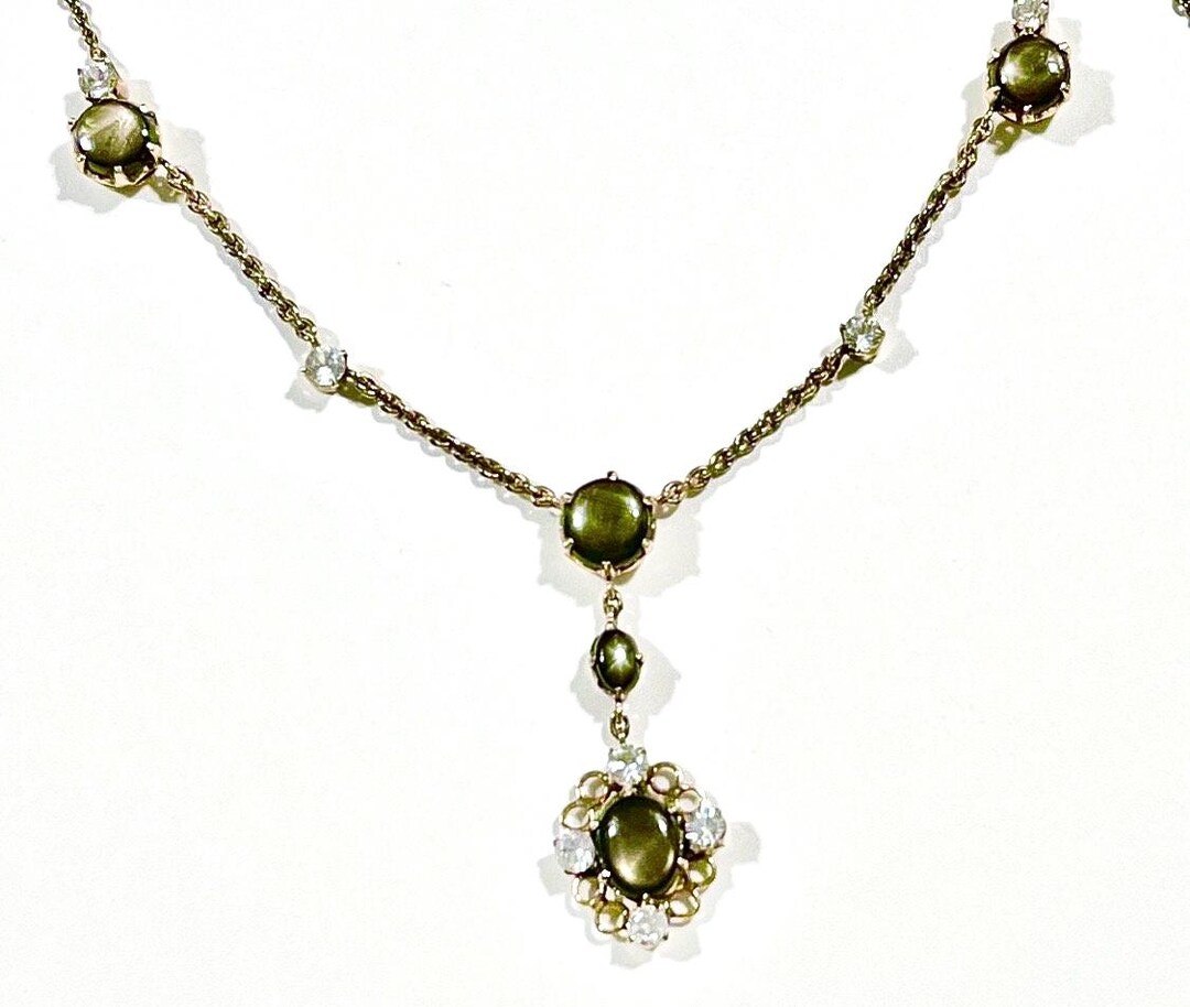 14k Natural Sapphires Victorian Natural Chocolate Star Sapphires ...