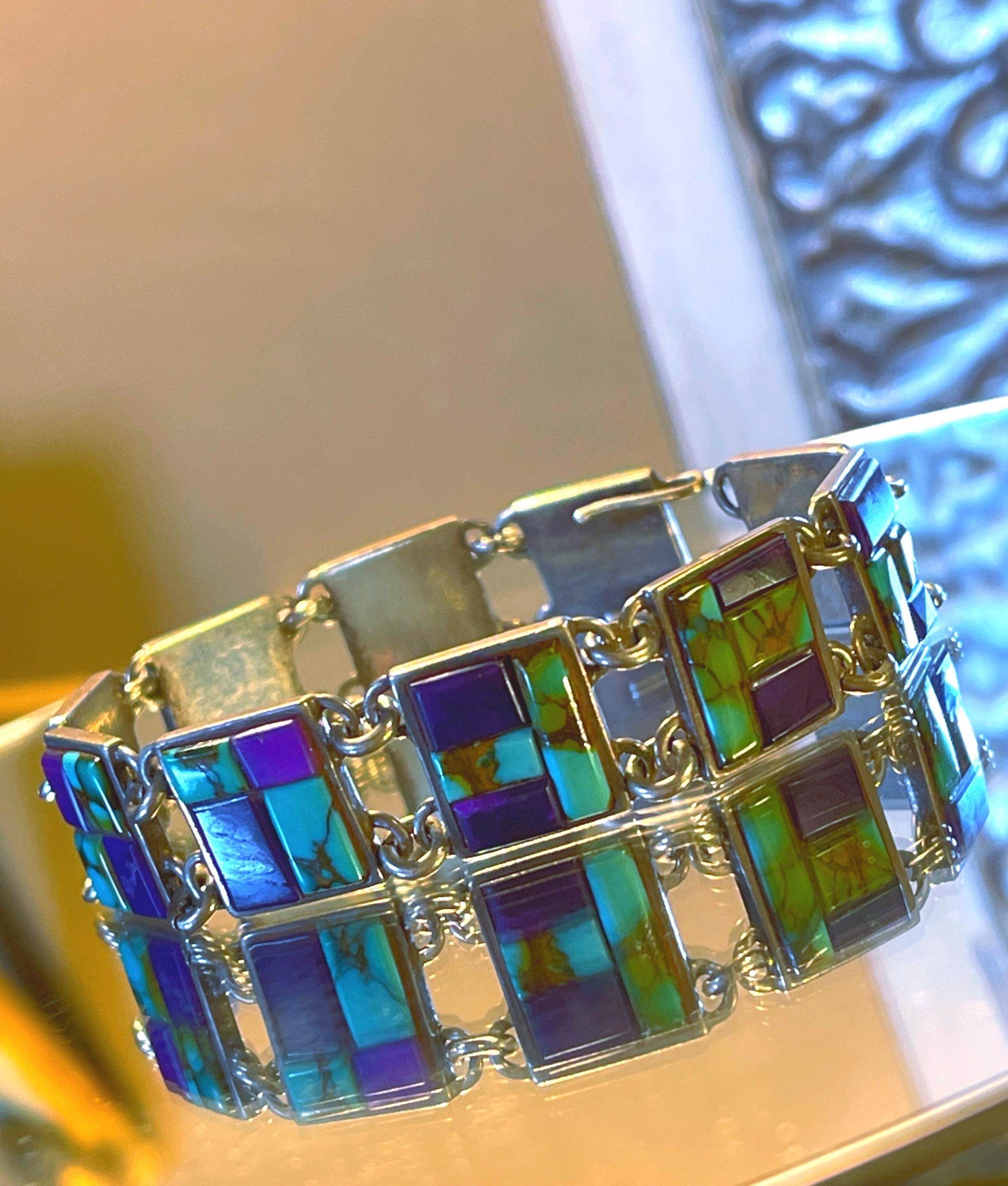 Rare GEL Sugilite Bracelet Native American Style Sugilite Royston ...