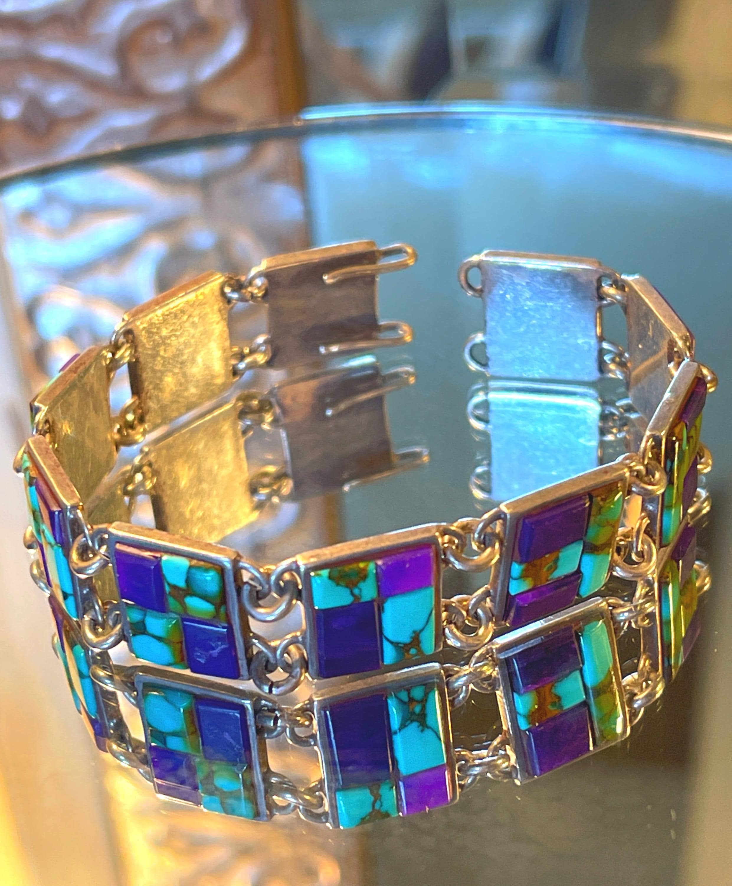 Rare GEL Sugilite Bracelet Native American Style Sugilite Royston ...