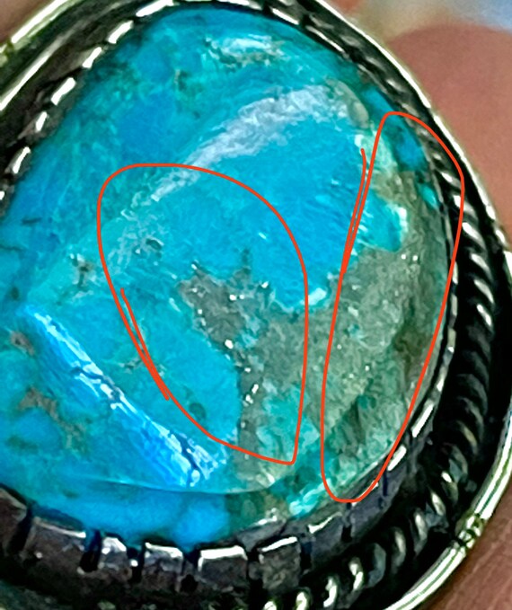 Rare antique Navajo Morenci Turquoise Sterling Silver… - Gem