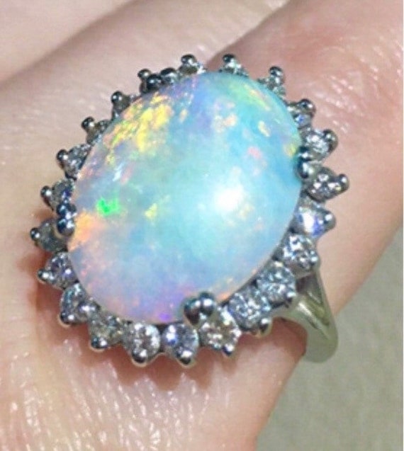 Brazilian opal ring store