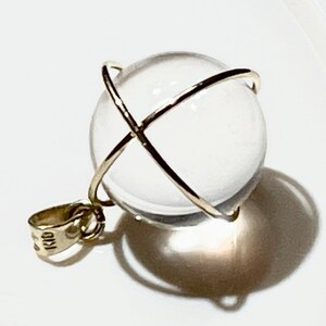 18k Gold Pools of Light Large Orb Crystal Quartz Rock Pools of Light ...