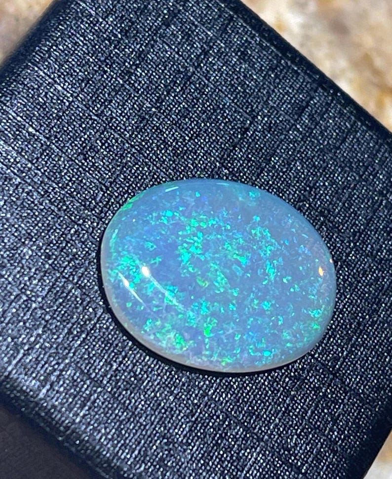 BIG Black Australian Opal Full Body Fire MINTABIE Opal Cabochon for ...