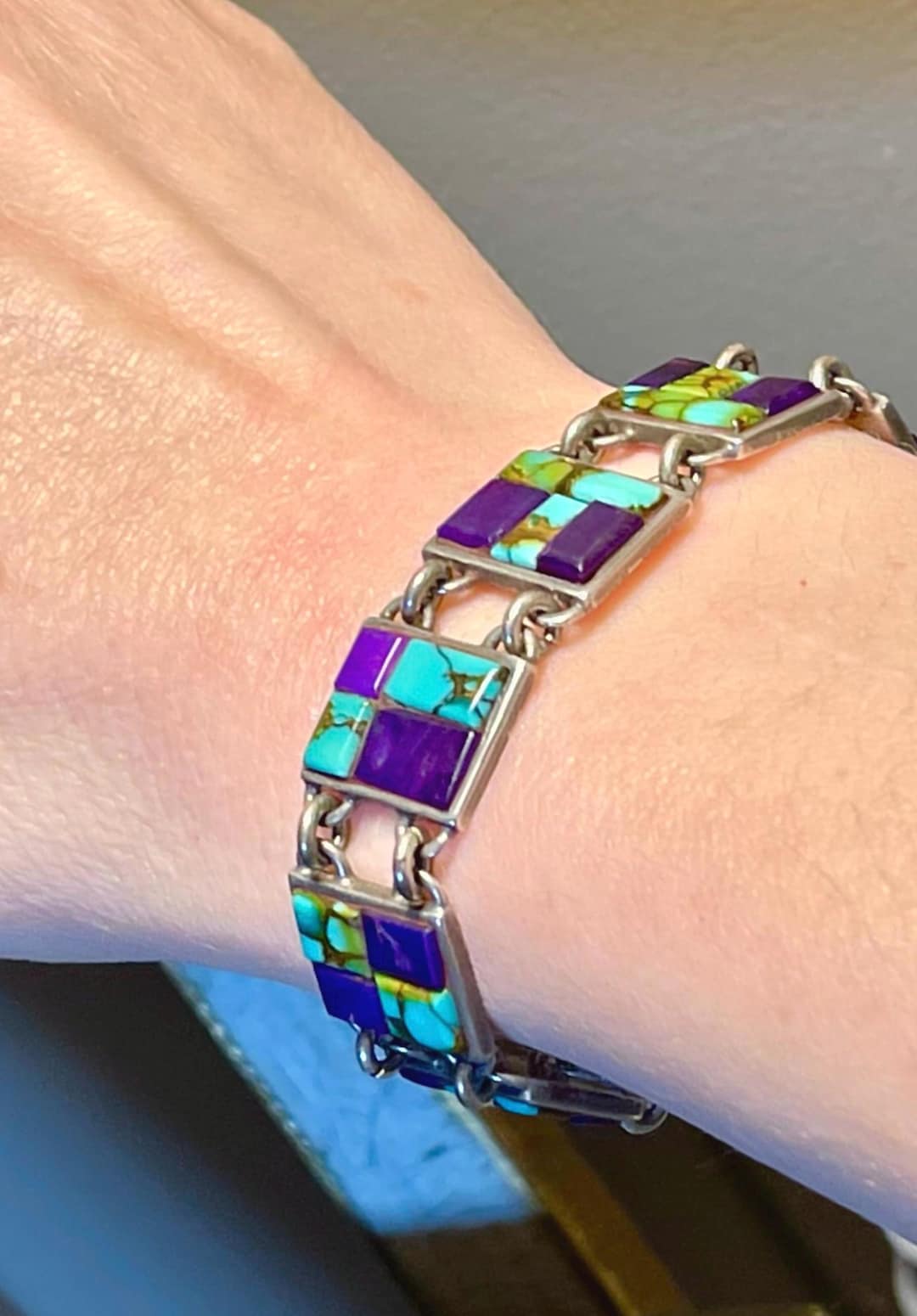 Rare GEL Sugilite Bracelet Native American Style Sugilite Royston ...
