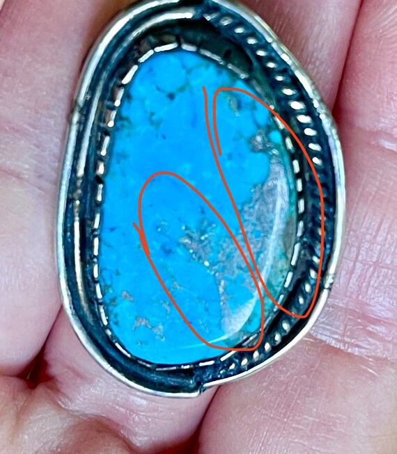 Rare antique Navajo Morenci Turquoise Sterling Silver… - Gem