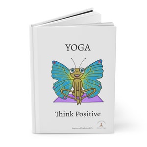 Hardcover Journal Matte-butterfly by Cartoon Yoga-kids - Etsy