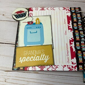 HOME BAKING Recipe Chipboard Album, 6 X 6 Photo Album 8 Pages, Just Add ...