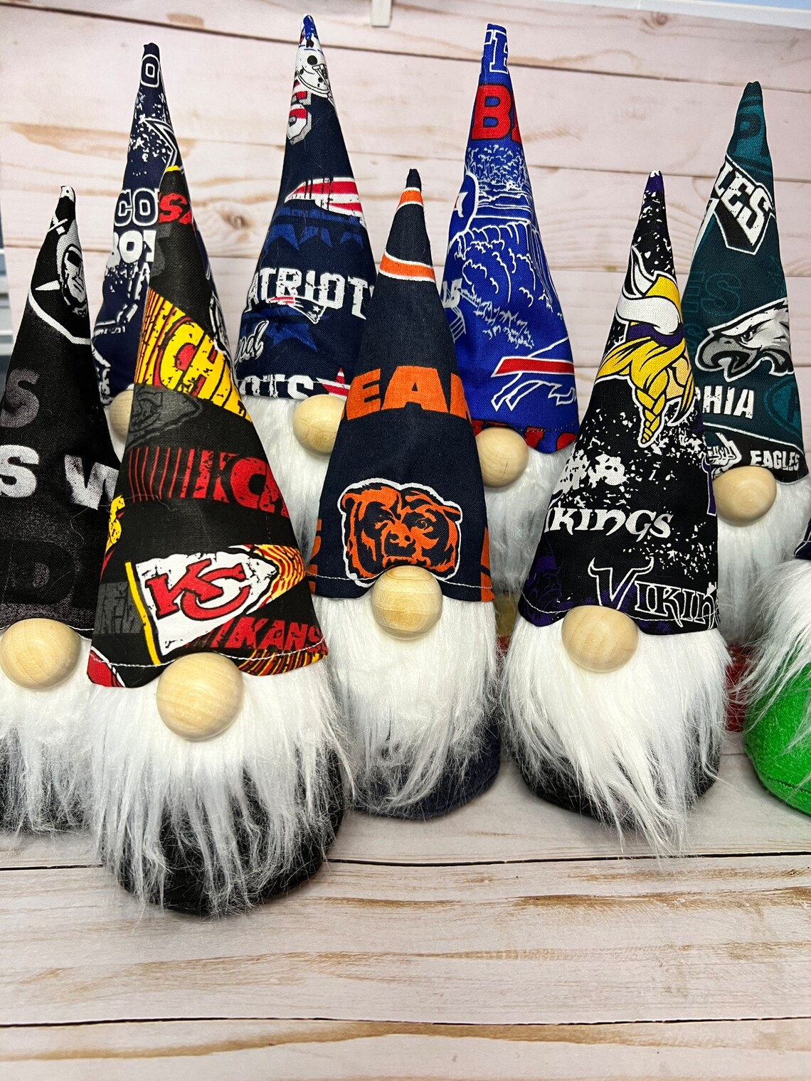 NFL FOOTBALL GNOMES Tiered Tray Home Team Mantle Decor - Etsy